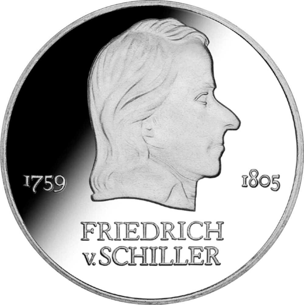 DDR 20 Mark 1972 Friedrich von Schiller, 4,00