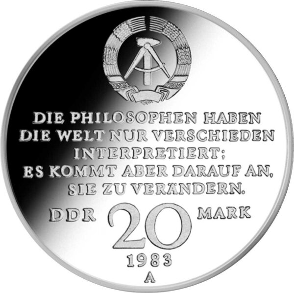 DDR 20 Mark 1983 Karl Marx, 9,00