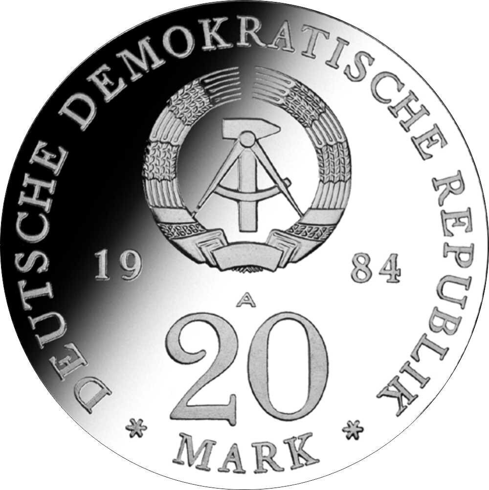 DDR 20 Mark 1984 Georg Friedrich Händel, 100,00