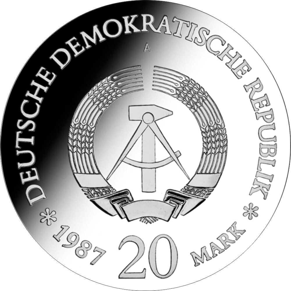 DDR 20 Mark 1987 750 Jahre Berlin, 300,00