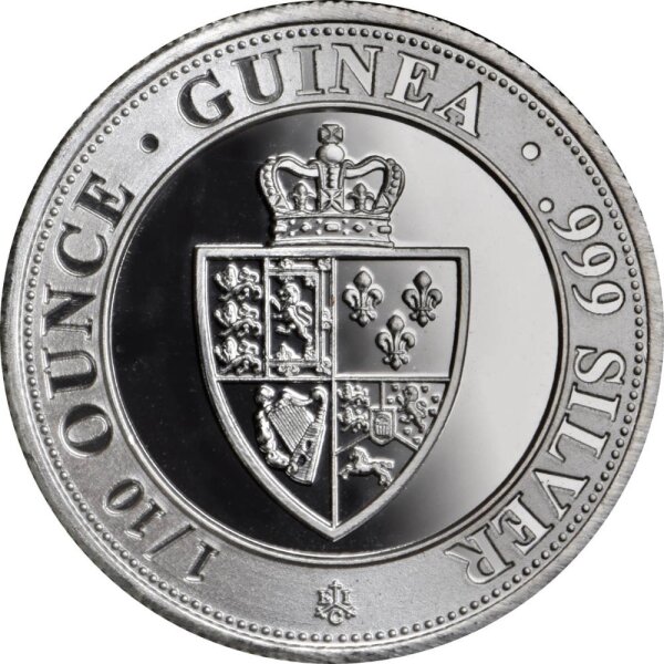 Saint Helena Spade Guinea Shield 2022 1/10 oz Silber, 12,90