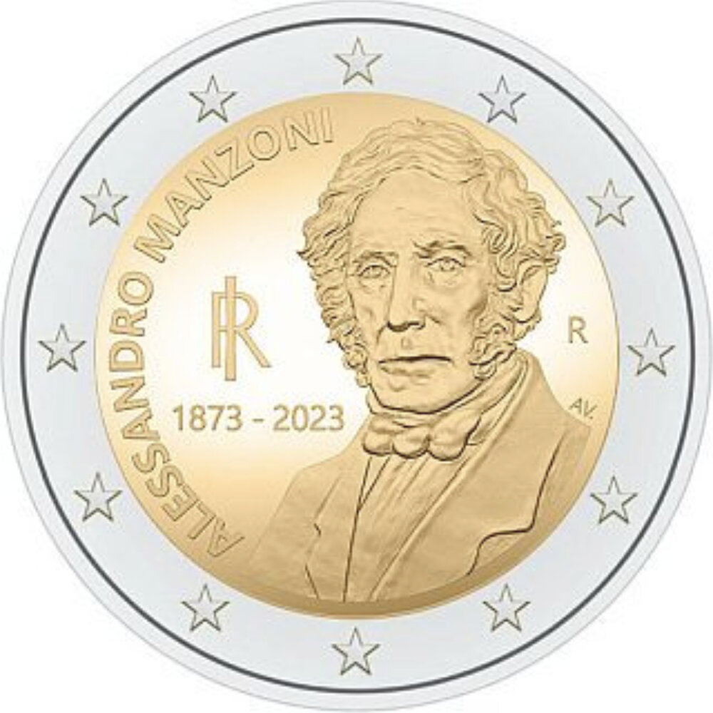 Italien 2 Euro 2023 "Alessandro Manzoni", 3,90