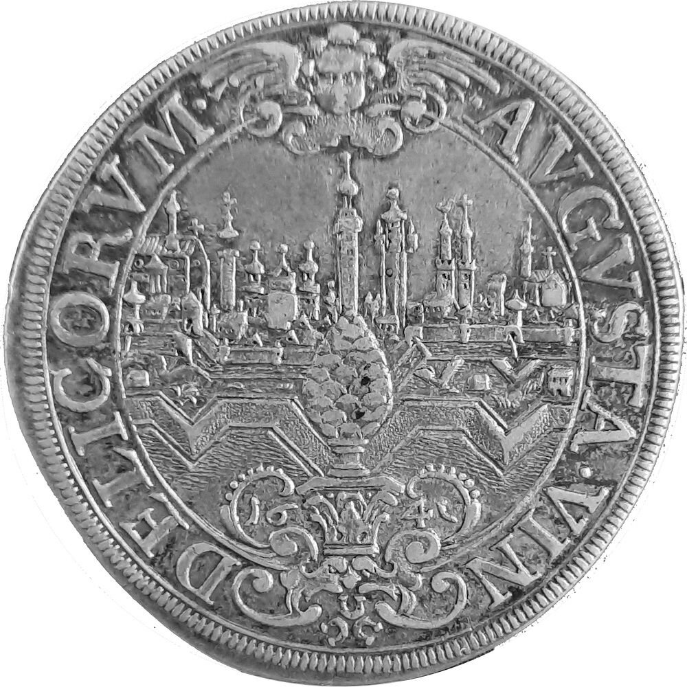 Augsburg Reichsstadt 1 Reichstaler 1641 - Titel Kaiser Ferdinand III ...