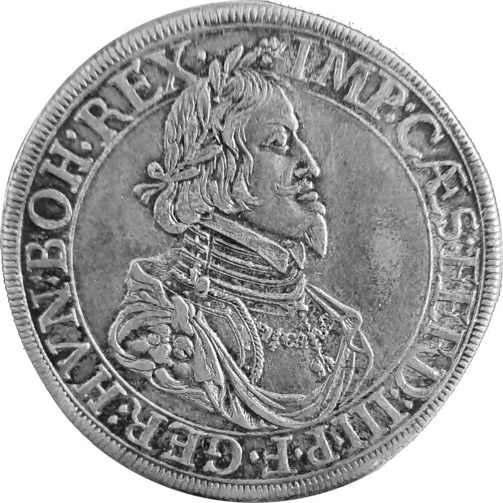 Augsburg Reichsstadt 1 Reichstaler 1641 - Titel Kaiser Ferdinand III ...