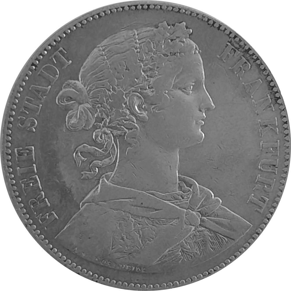 Frankfurt 1 Vereinstaler 1859, KM#360, 59,00