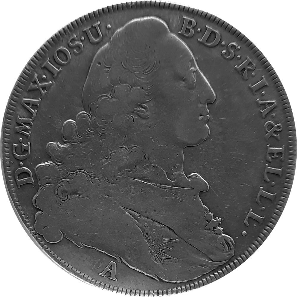 Bayern 1 Konventionstaler 1772 A - Kurfürst Maximilian III. Joseph 17 ...