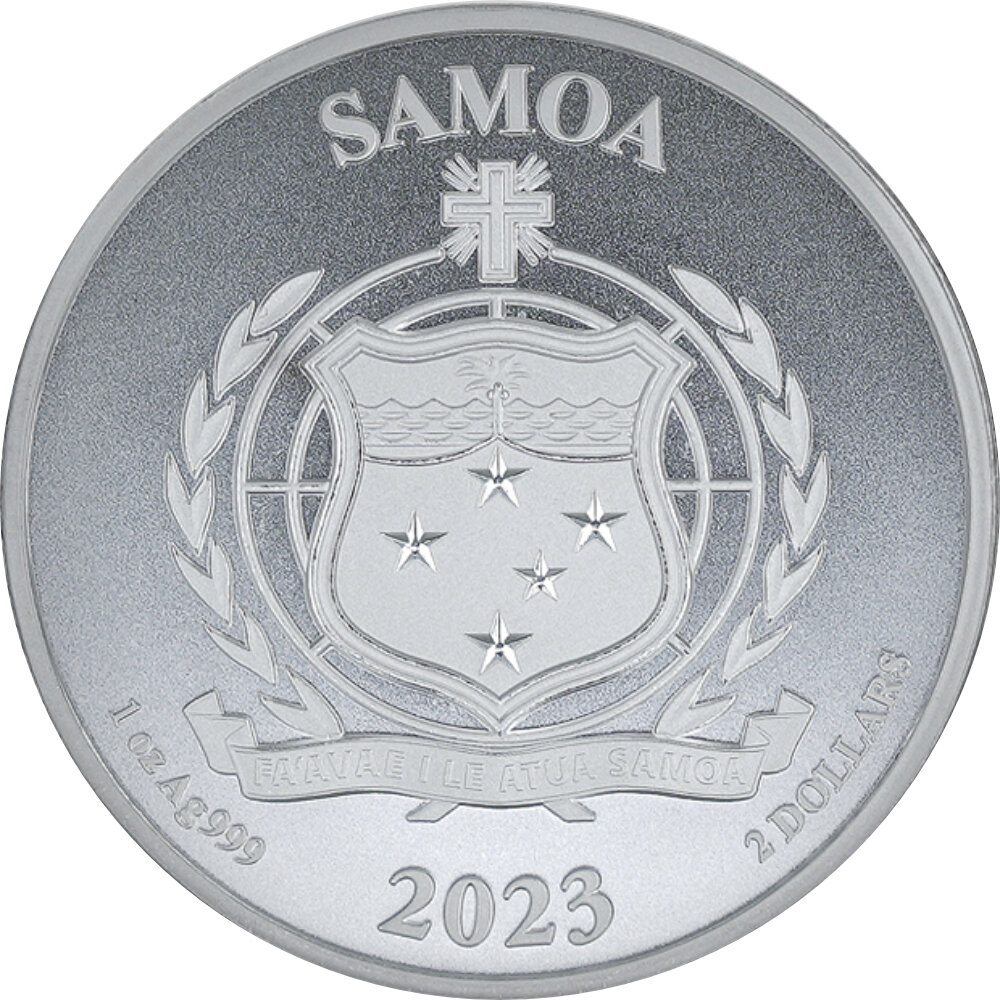Samoa Fast and Furious - Quarter Mile at a Time 2023 1 oz Silber, 60,89