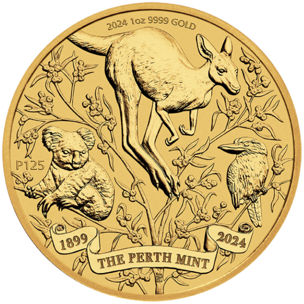 Australien The Perth Mint’s 125th Anniversary 2024 1 oz Gold - 125. J ...