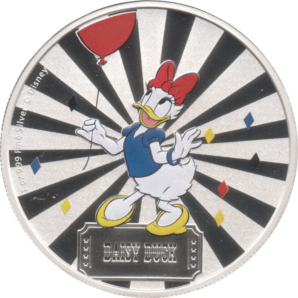 Niue 2 Dollars 2019 - Disney Mickey Mouse "Daisy Duck" - 1 oz Silber ...