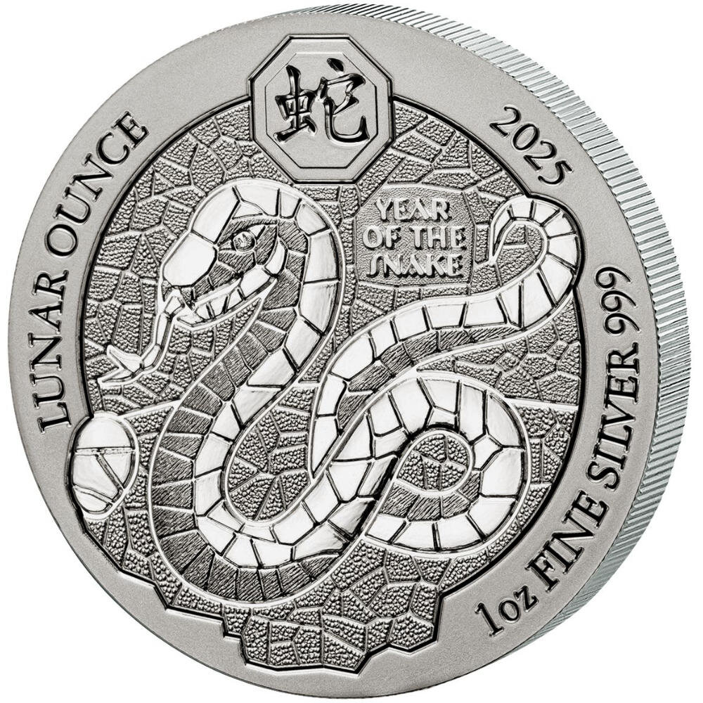 Ruanda Lunar 2025 Jahr der Schlange 1 oz Silber, 87,64