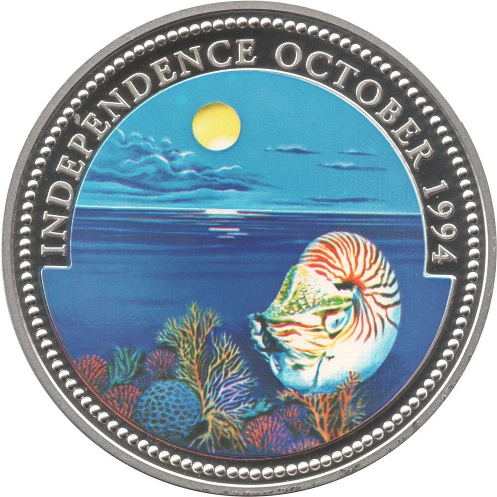 Palau 20 Dollar 1994 - Schutz des Meereslebens - 5 oz Silber PP teilc, 283,00