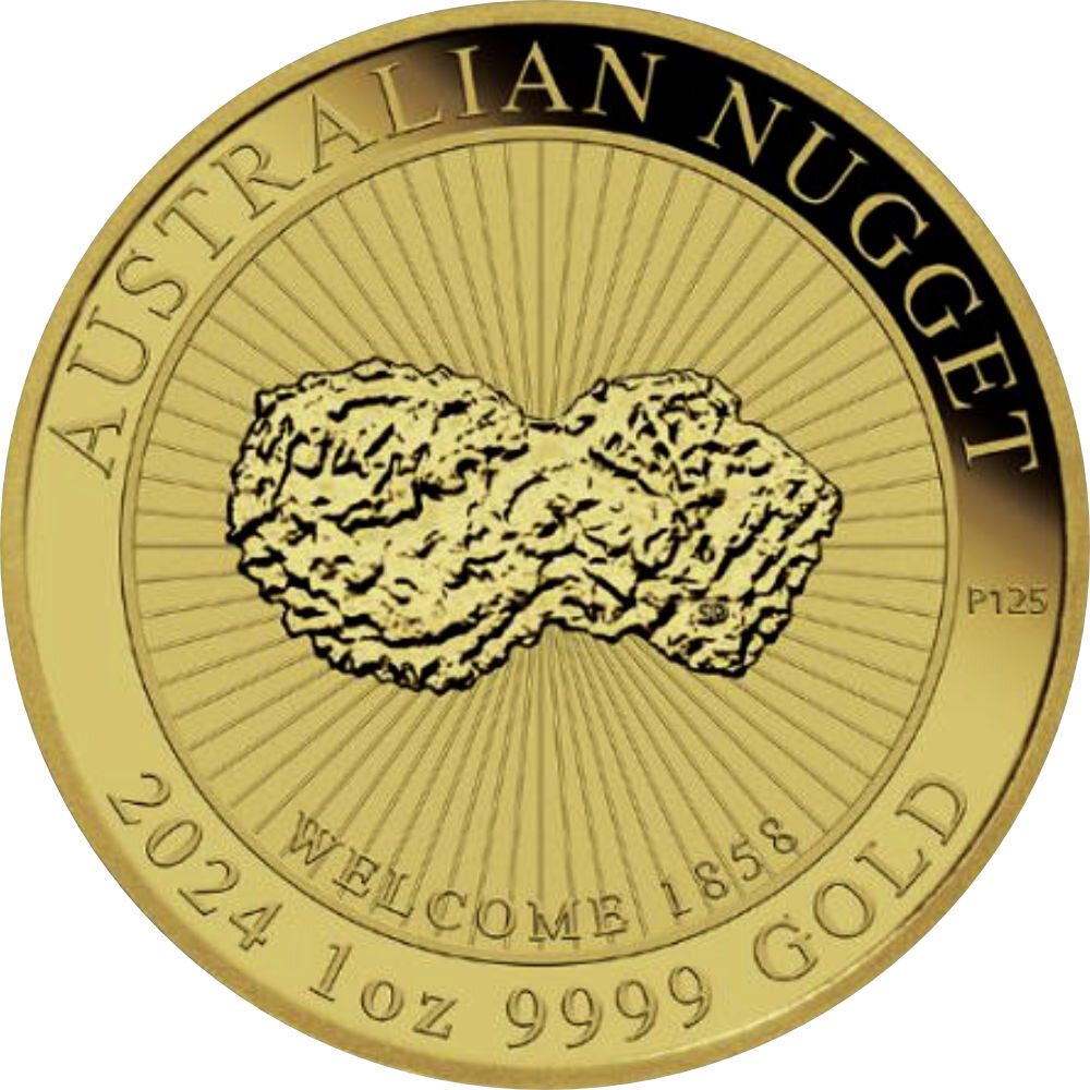 Australien Nugget 6. Ausgabe Welcome Nugget 2024 1 oz Gold, 4.042,60
