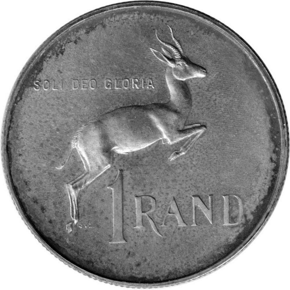 Südafrika 1 Rand 1965 - Umlaufmünze Jan van Riebeeck - Silber, 27,40