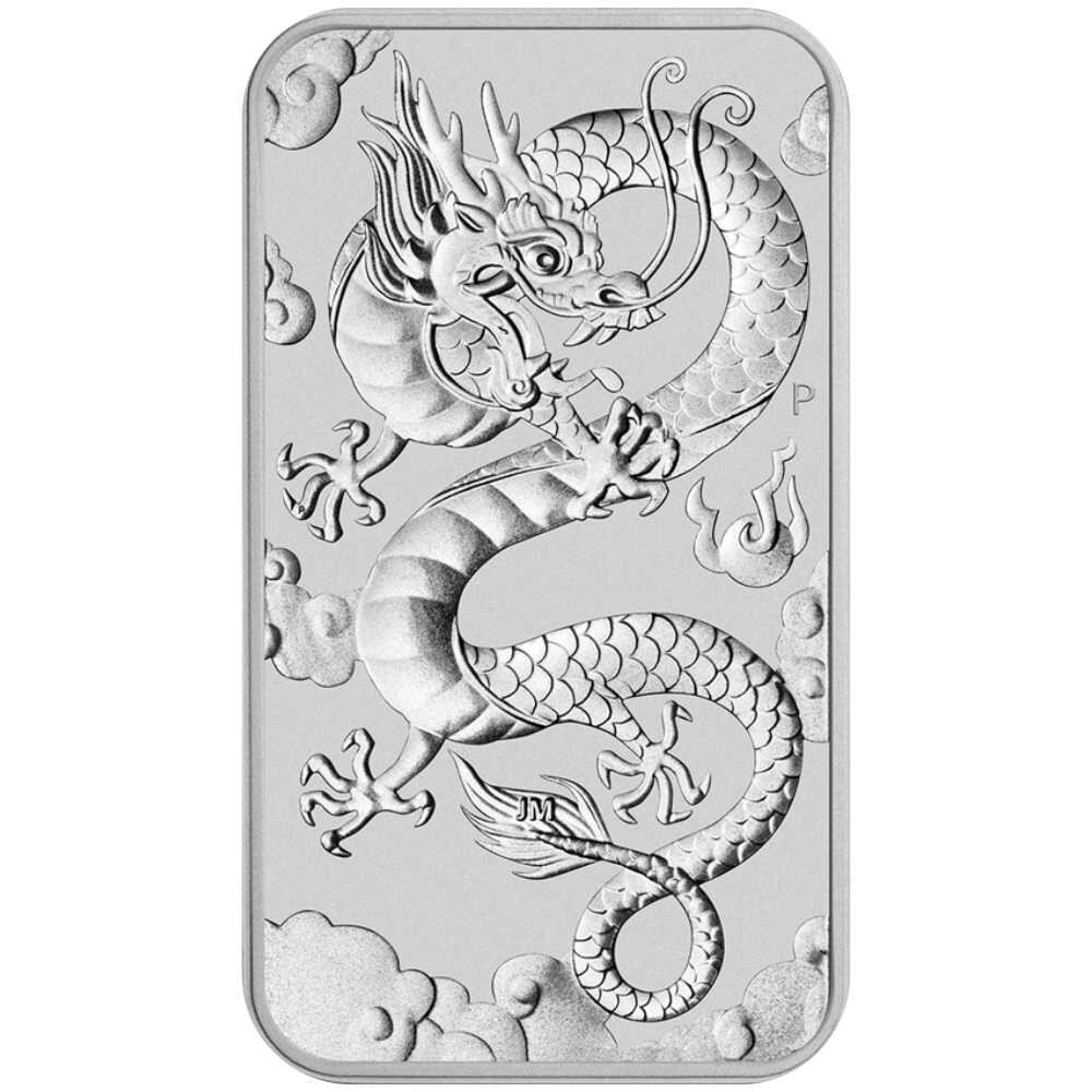 Australien Rectangular Dragon 2019 1 oz Silber, 80,10