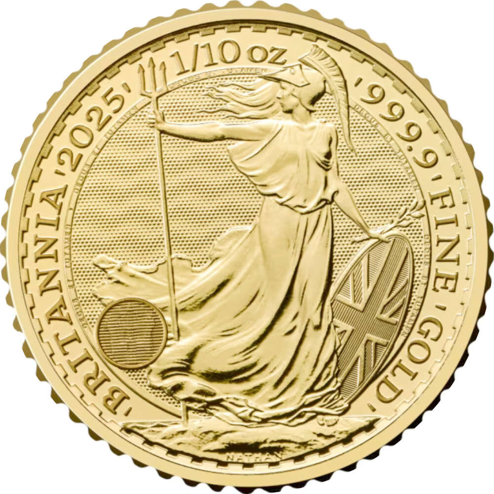 UK Britannia 2025 1/10 oz Gold, 398,10