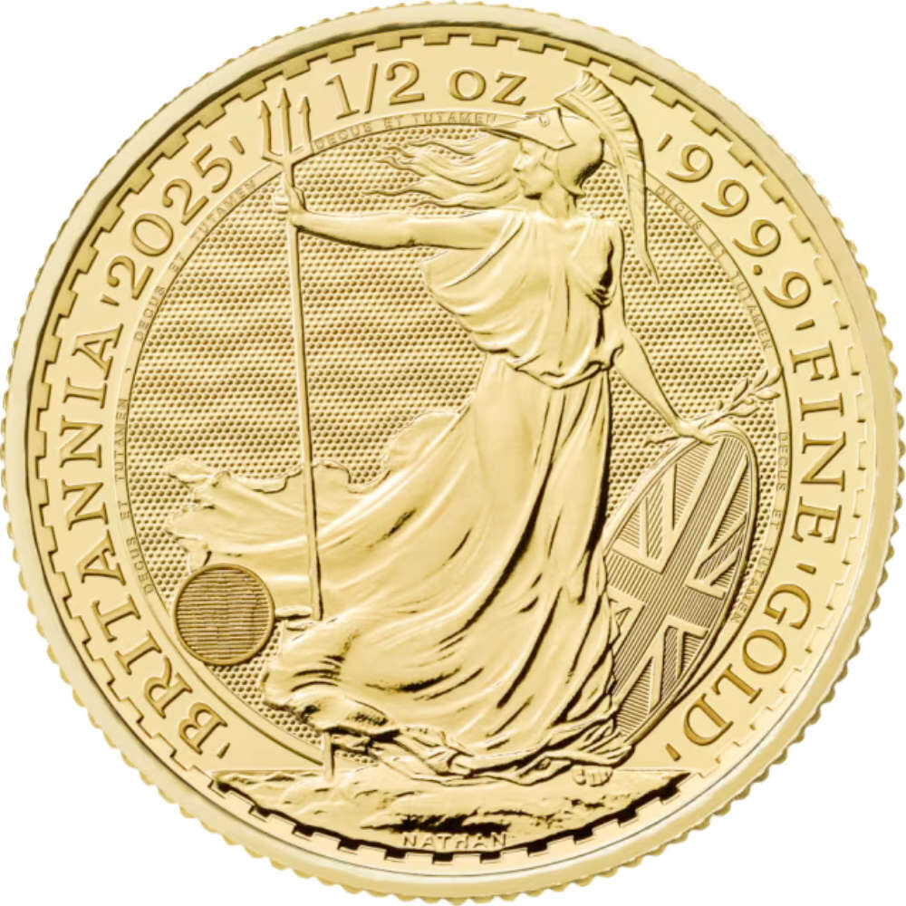 UK Britannia 2025 1/2 oz Gold, 1.800,70