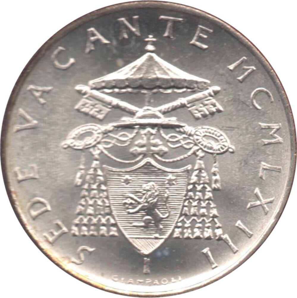 Vatikan 500 Lire 1963 - SEDE VACANTE MCMLXIII - Silber, 27,00