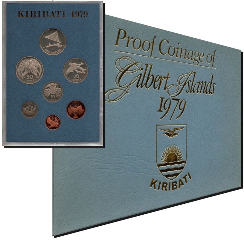 Kiribati - "Gilbert Inseln" Kursmünzensatz 1979 - PP, 35,90