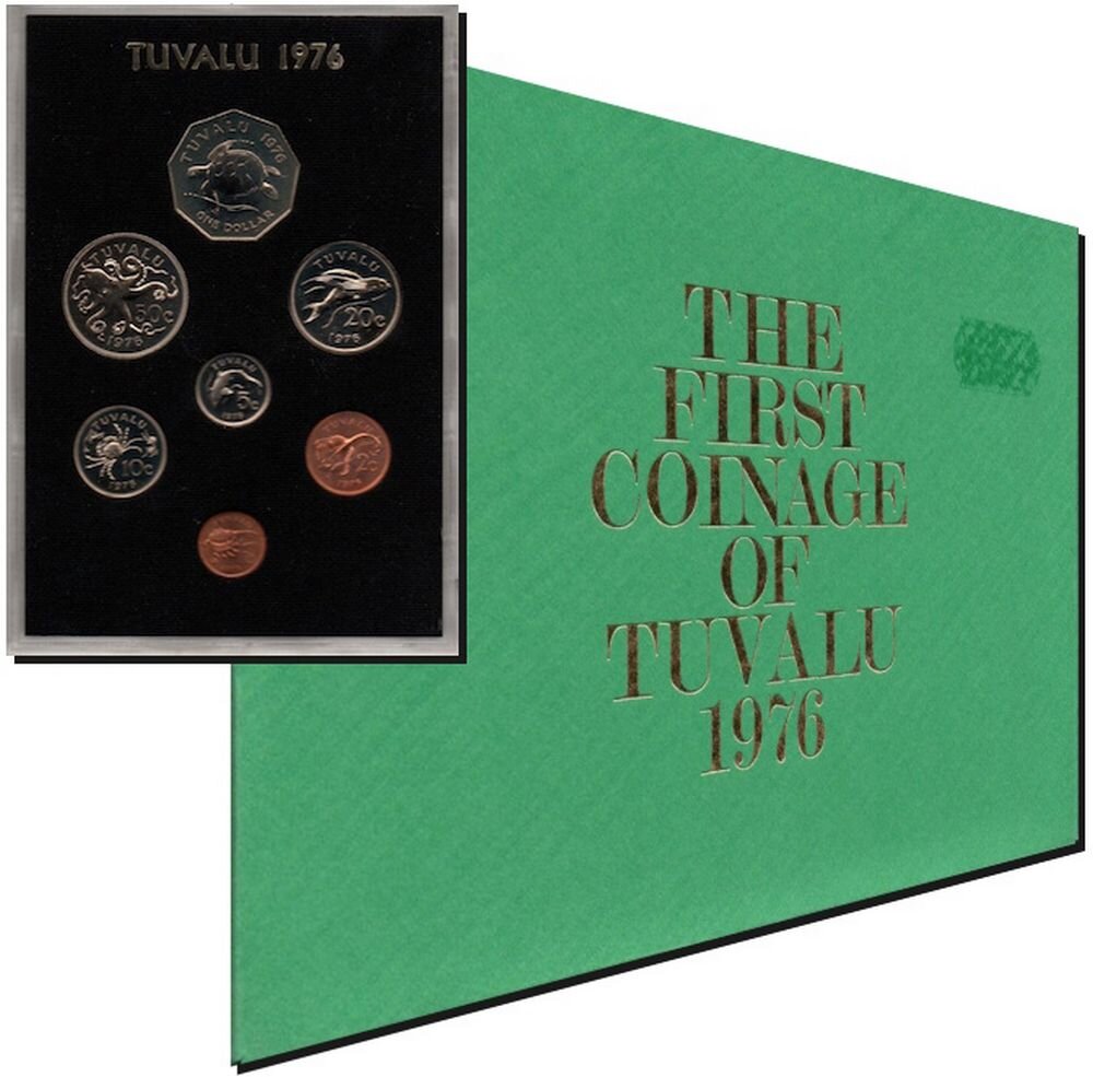 Tuvalu Kursmünzensatz 1976 - PP, 54,90