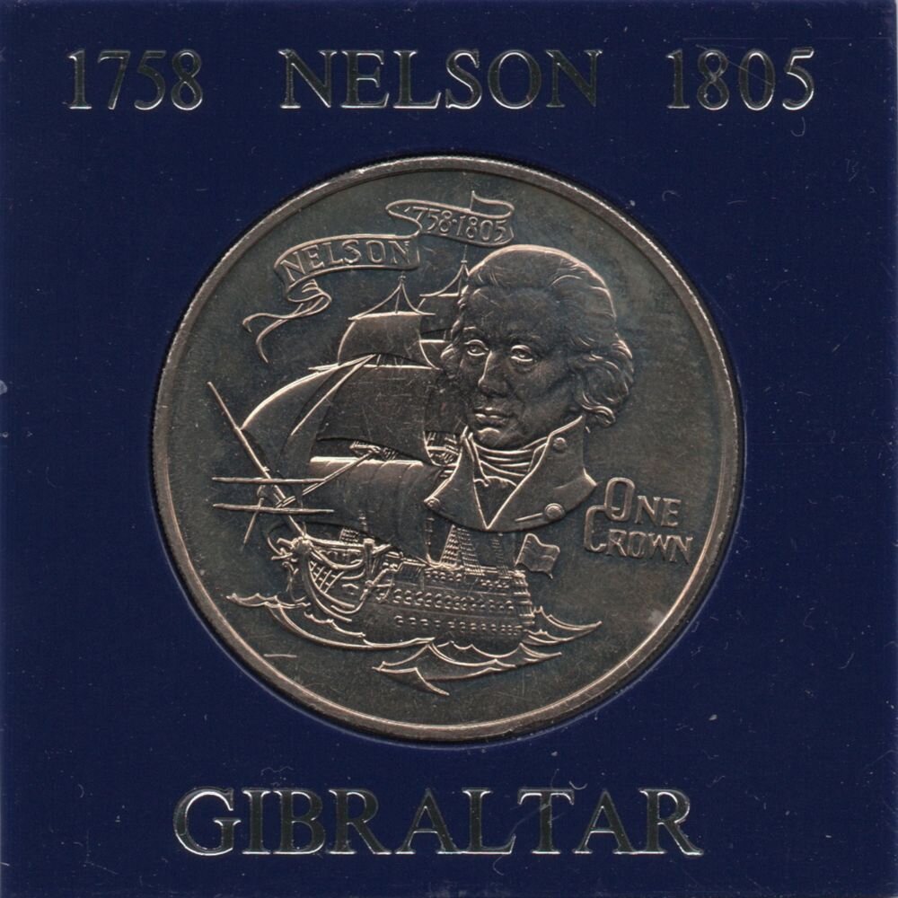 Gibraltar 1 Crown 1980 - 175. Todestag von Horatio Nelson - Ku-Ni, 10,90