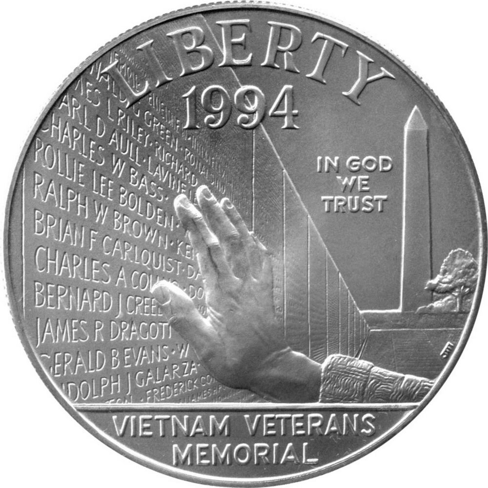 USA 1 Dollar 1994 -W- Gedenkstätte für die Gefallenen - Silber, 67,00