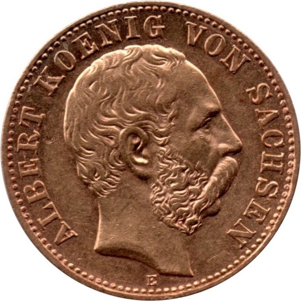 J.263 Sachsen 10 Mark 1891-1902 - König Albert - Gold -vz, 720,60
