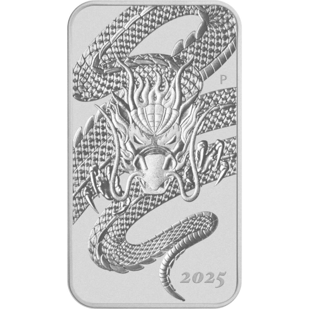 Australien Rectangular Dragon 2025 1 oz Silber, 43,97