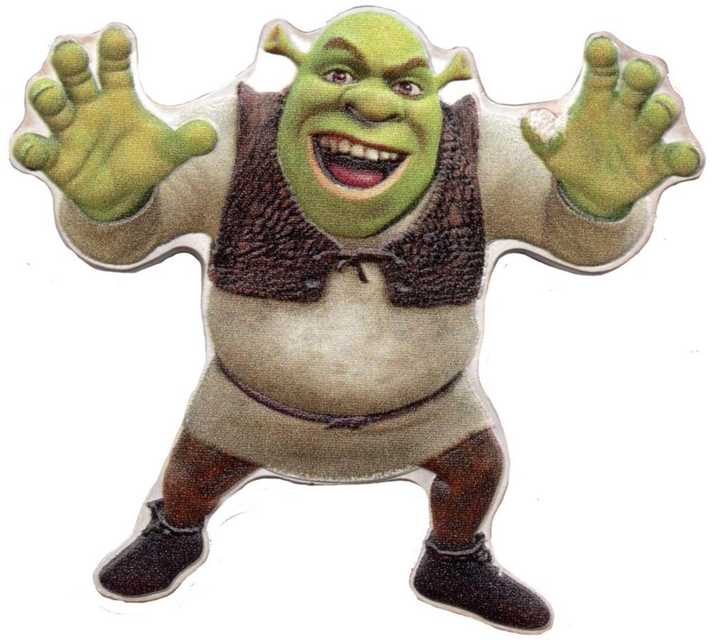 Niue 2 Dollars 2021 - Comic Style "Shrek" - 1 oz Silber teilcoloriert ...