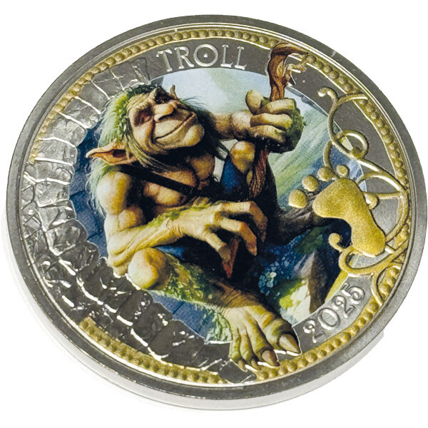 Österreich Der Troll 3 Euro 2025, 19,95