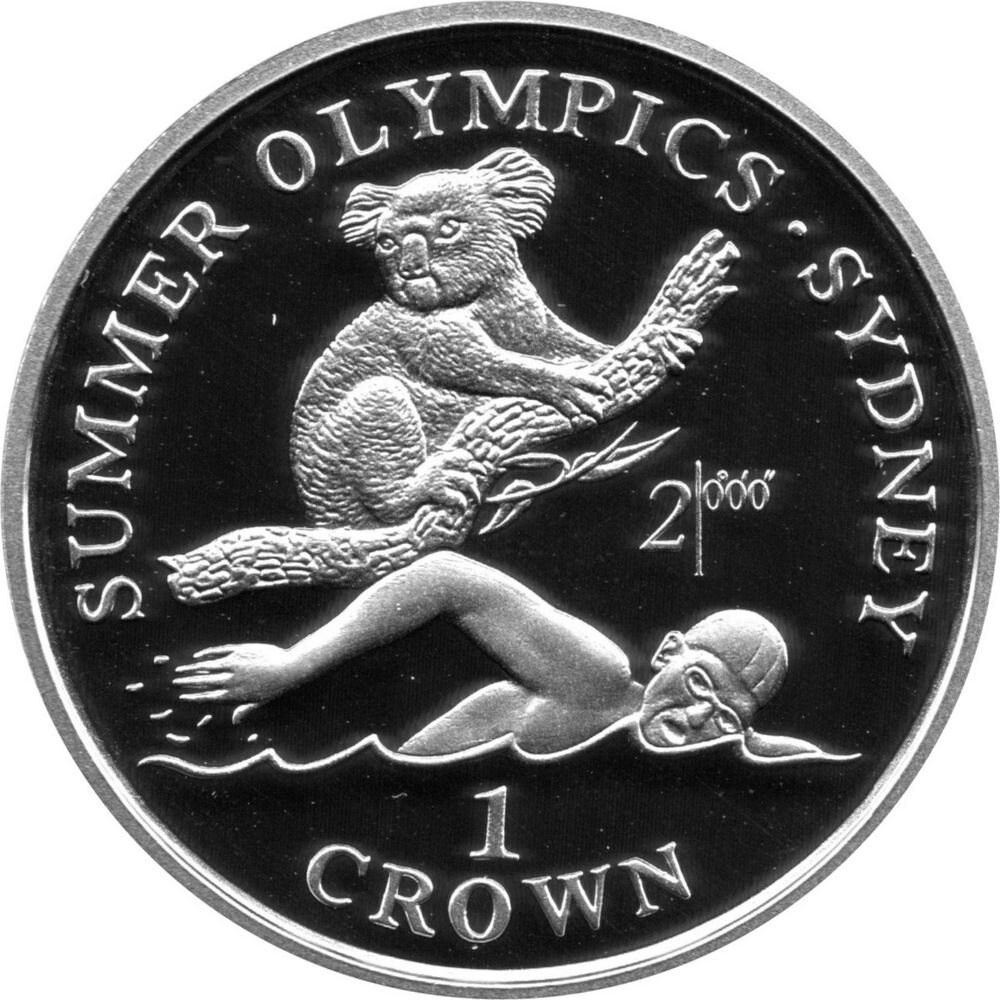 Gibraltar 1 Crown 1999 - XXVII. Olympische Sommerspiele 2000 in Sydne ...