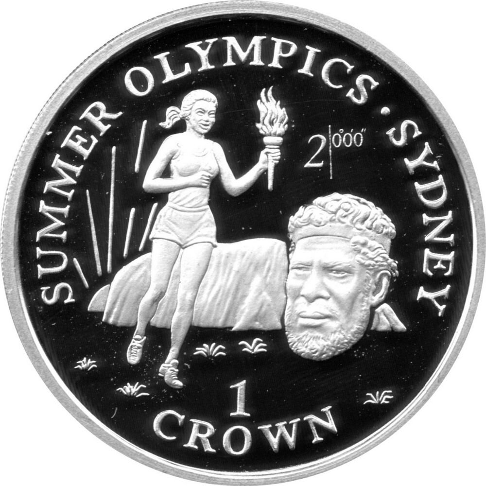 Gibraltar 1 Crown 1999 - XXVII. Olympische Sommerspiele 2000 in Sydne ...