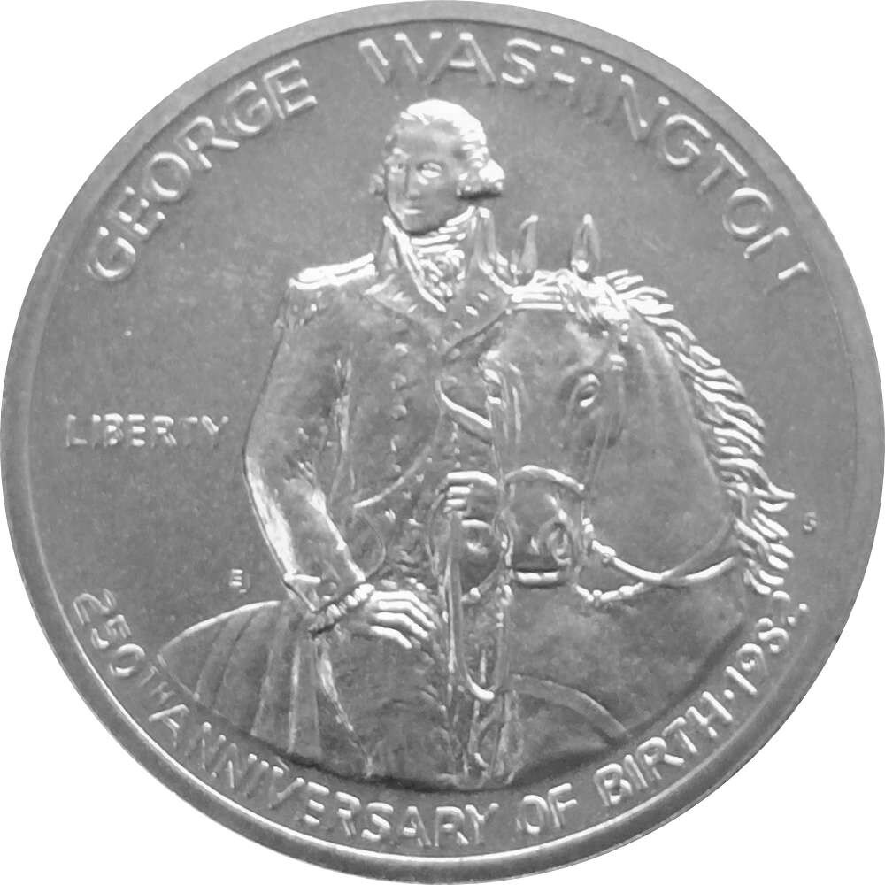 USA 1/2 Dollar 1982 - G. Washington Silber, 35,34