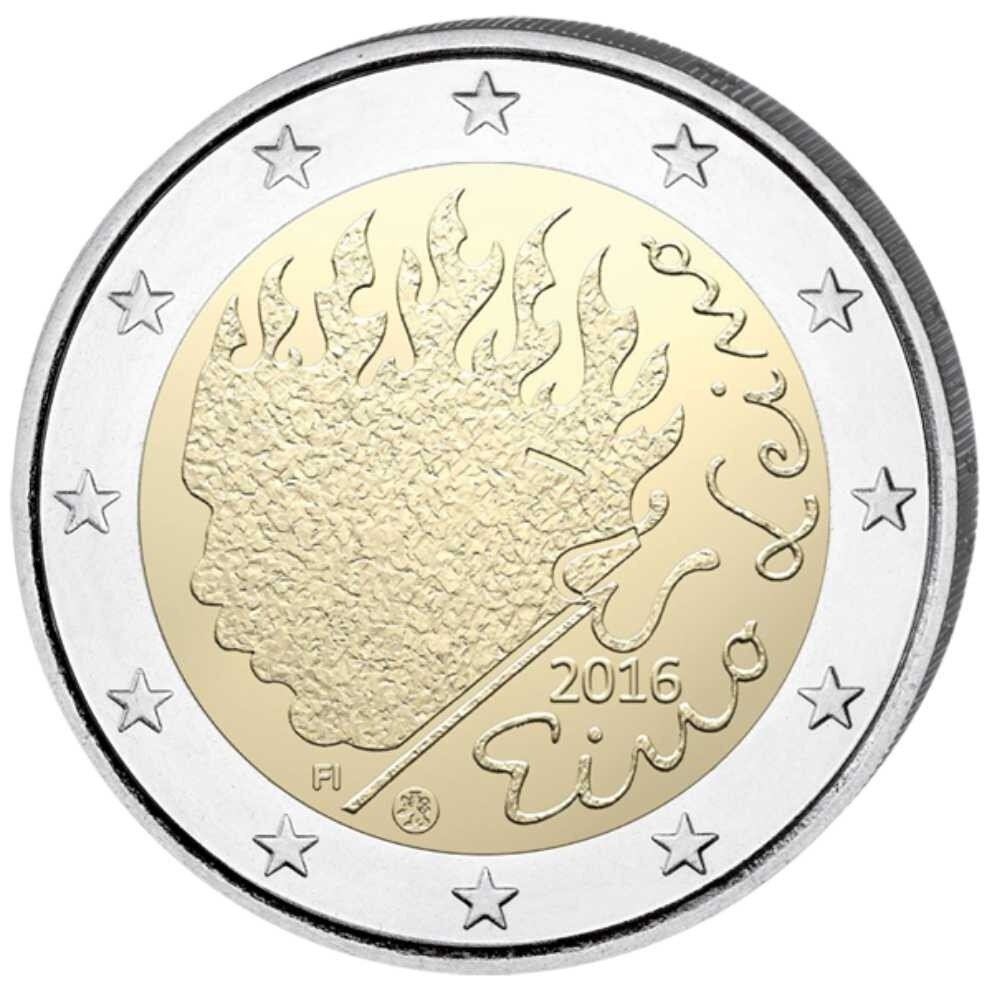 Finnland 2 Euro 2016 "Eino Leino", 5,90