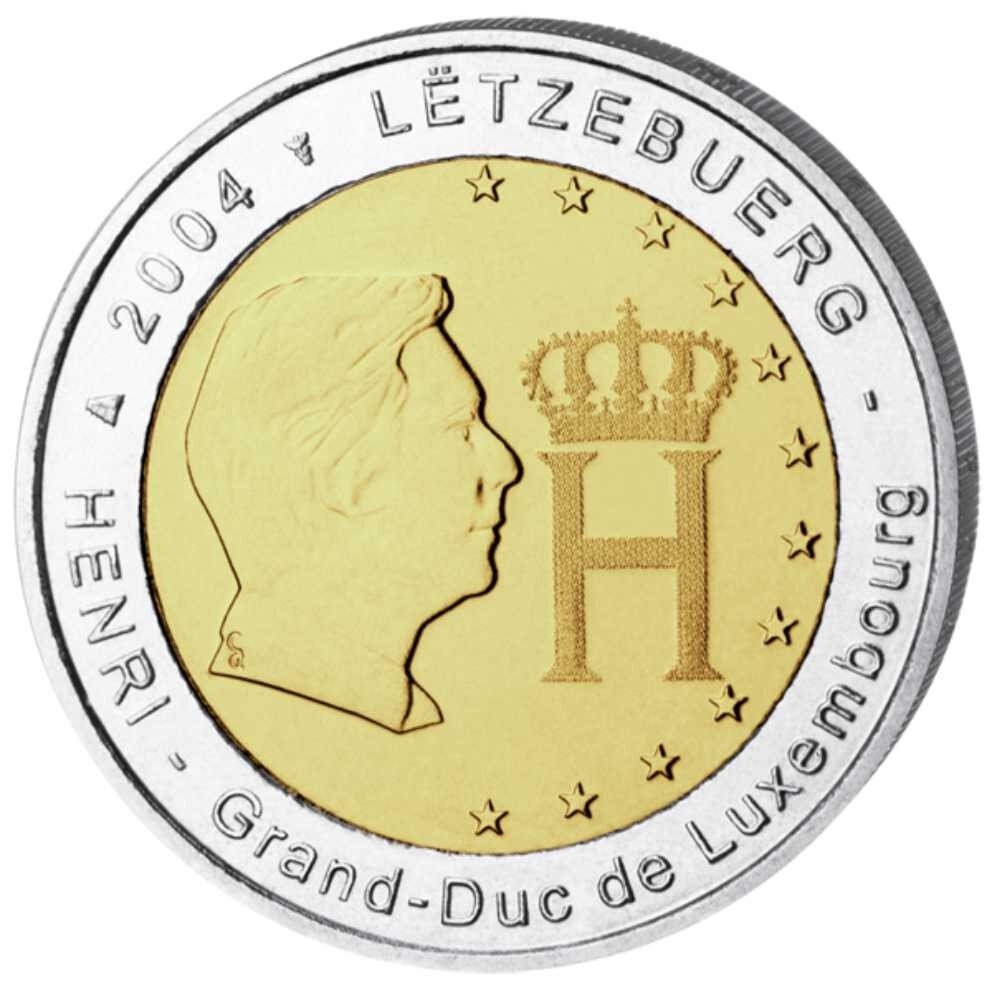 Luxemburg 2 Euro 2004 "Großherzogliches Monogramm", 4,90