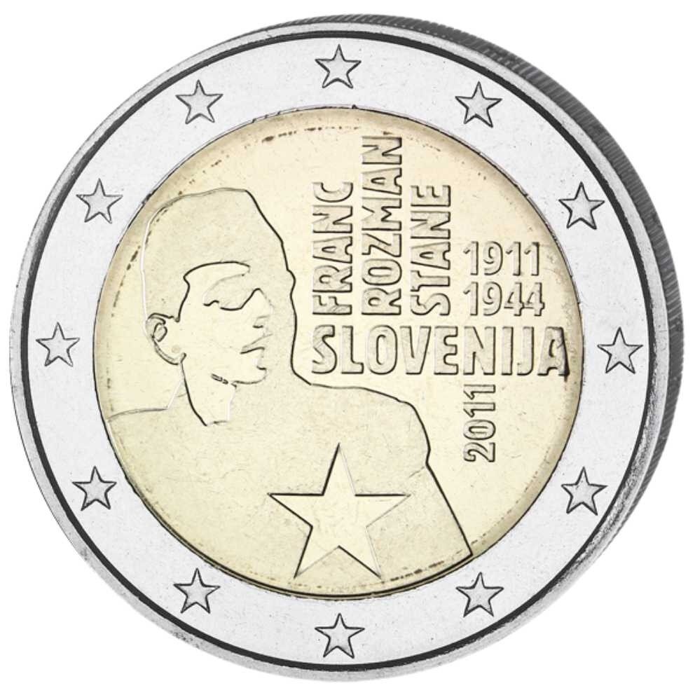 Slowenien 2 Euro 2011 "Franc Rozman", 4,20