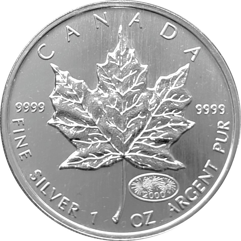 Kanada Maple Leaf 2000 1 oz Silber, 82,00