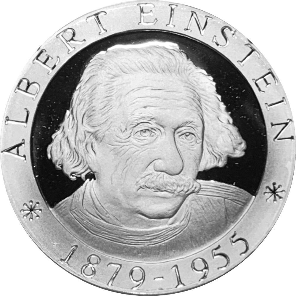 Togo 500 Francs 2000 - Albert Einstein - Silber PP, 33,40