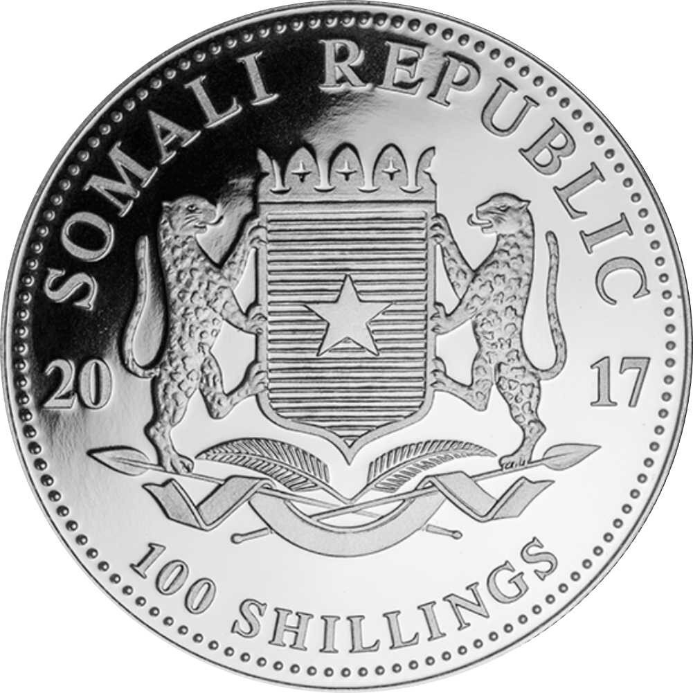 Somalia Elefant 2017 1 oz Silber, 74,20