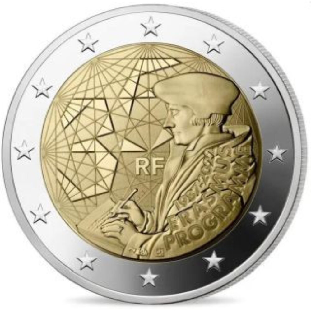 Frankreich 2 Euro 2022 "35 Jahre Erasmus-Programm", 3,70