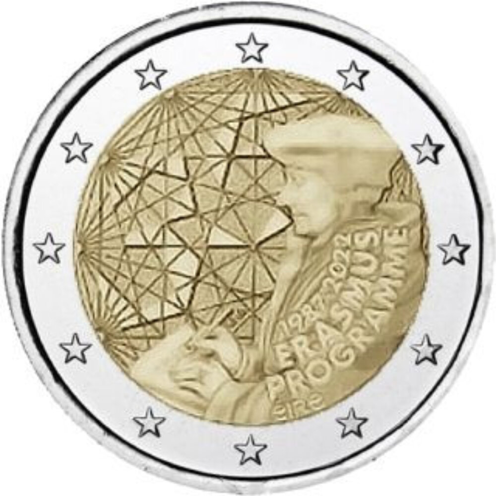 Irland 2 Euro 2022 "35 Jahre Erasmus-Programm", 4,50
