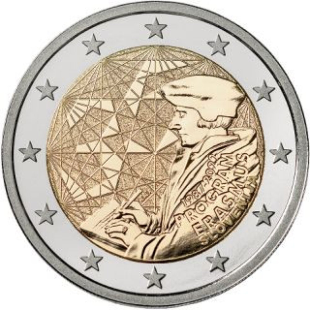 Slowenien 2 Euro 2022 "35 Jahre Erasmus-Programm", 3,60