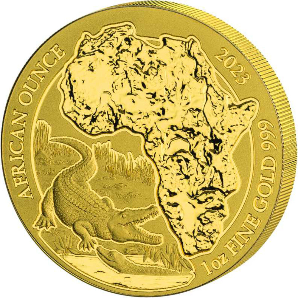 Ruanda African Ounce 2023 Nilkrokodil 1 oz Gold, 4.631,00