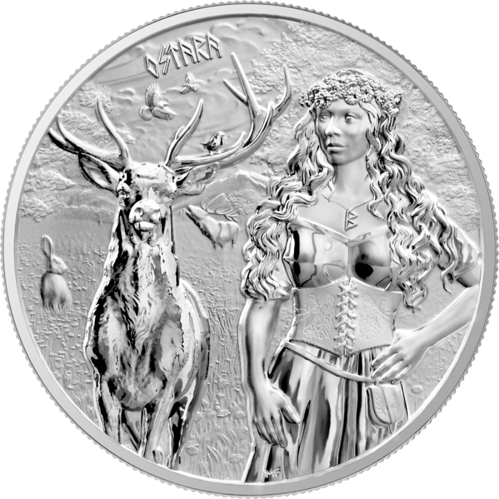 Round Valkyries 2023 2. Ausgabe - Ostara 1 oz Silber, 147,10