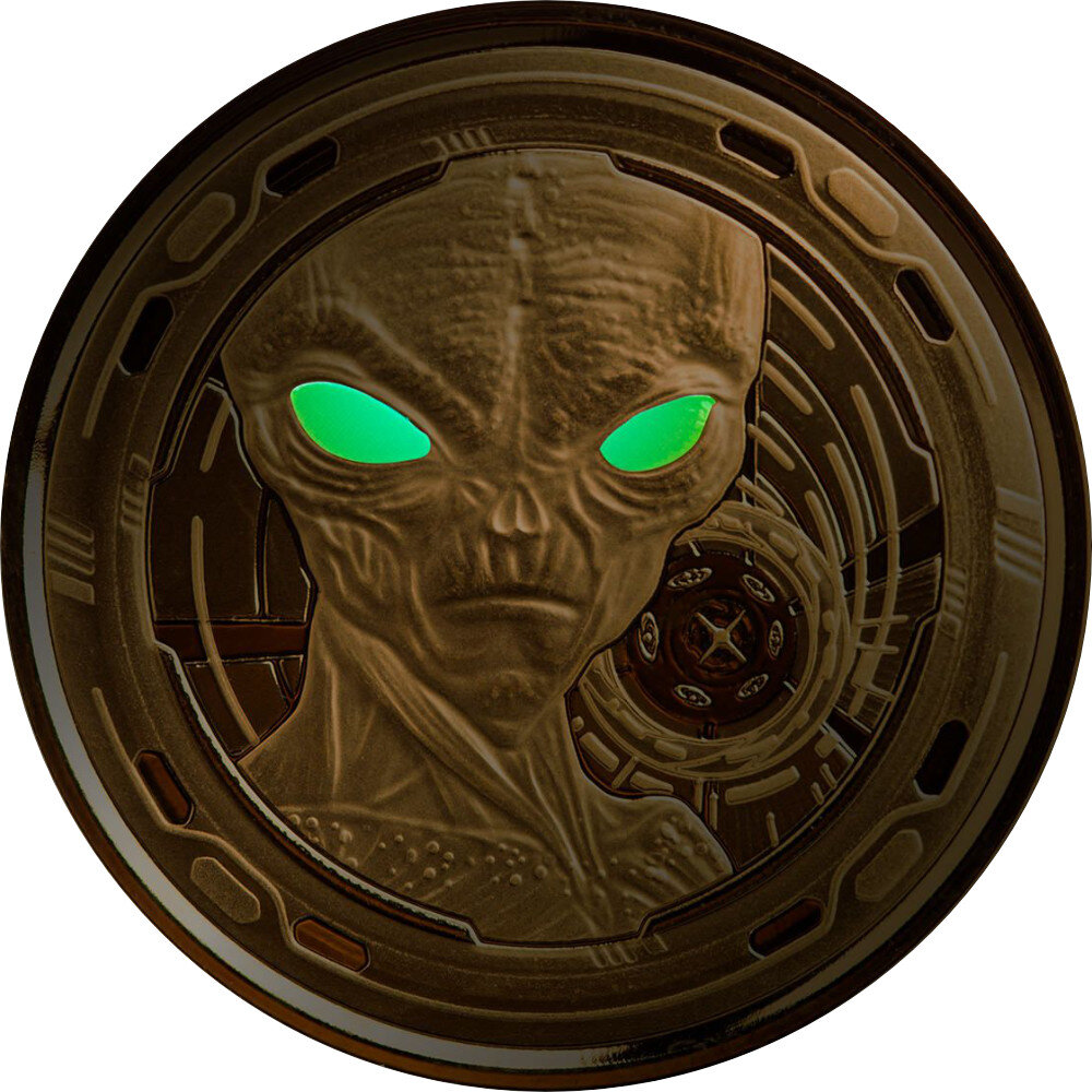 Ghana Alien 2022 1 oz Gold I Coloriert, 3.527,00